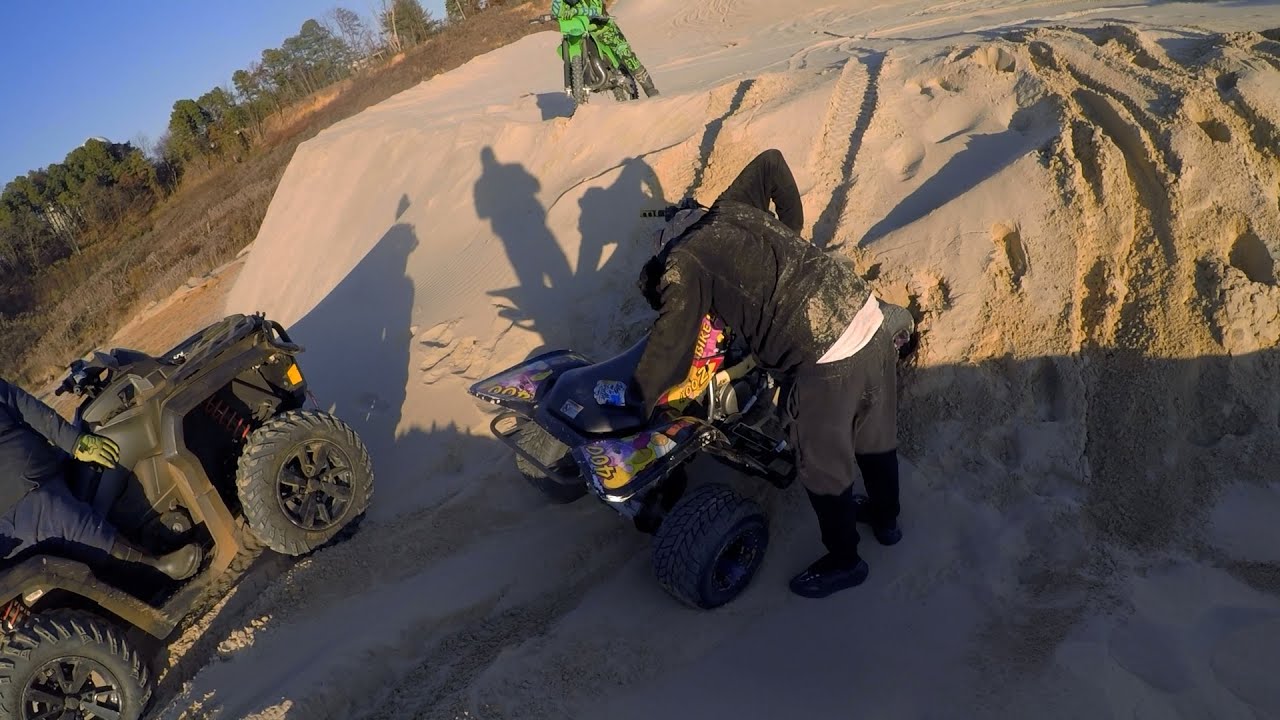 Sand hill climb - YouTube