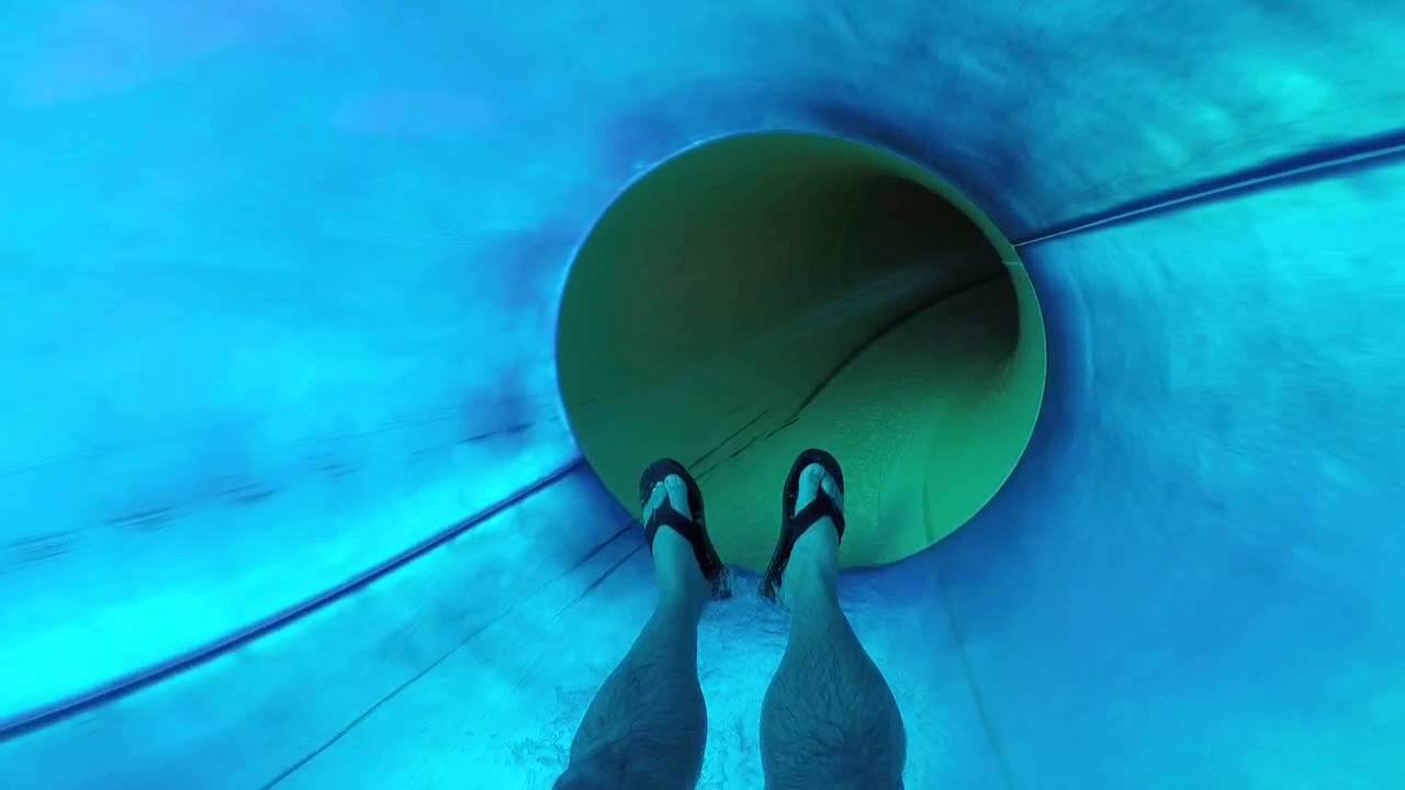 Riding the Twister Water Slide on the Carnival Dream on 10/ - YouTube