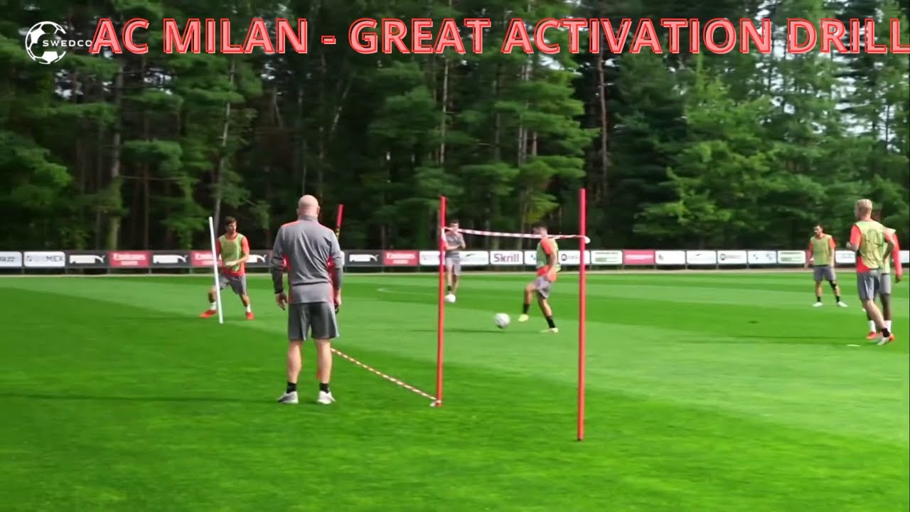 AC Milan Warm up passing drill | Passing Activation Drill #passingdrill ...