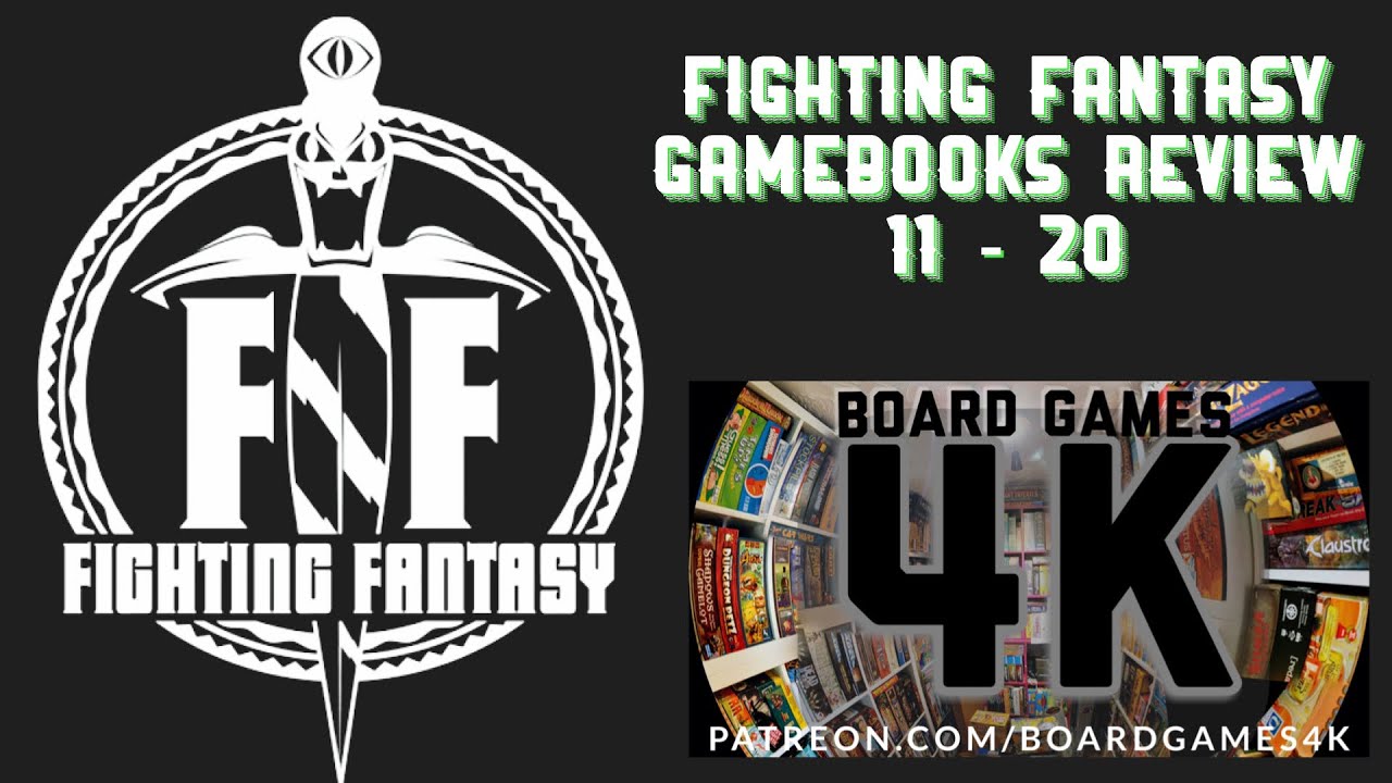 Fighting Fantasy Gamebooks Review Part 2 - Books 11 to 20 - YouTube