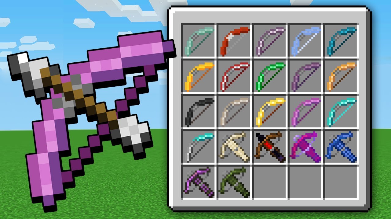 Minecraft: CONHEÇA OS 22 NOVOS ARCOS E CROSSBOWS COM EFEITOS ESPECIAIS ...