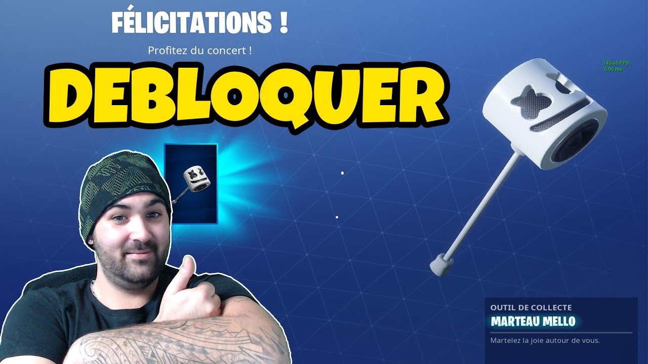 COMMENT DÉBLOQUER LA PIOCHE MARSHMELLO , MARTEAU MELLO sur FORTNITE ...