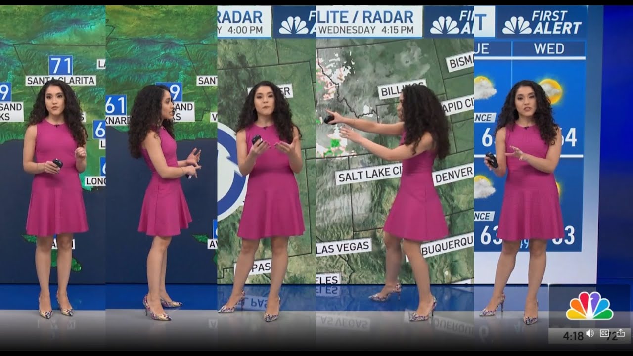 Stephanie Olmo with the First Alert Weather report for NBC4 Los Angeles ...