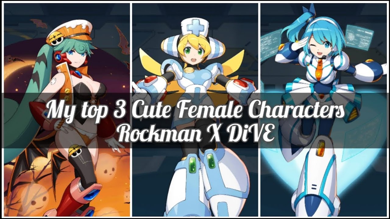 My Top 3 Cute Female Characters in Rockman X DiVE - YouTube
