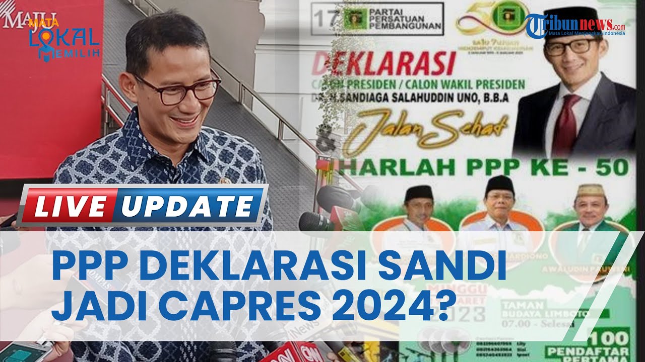 Beredar Flyer DPR PPP Gorontalo Deklarasi Sandiaga Uno Jadi Capres 2024 ...