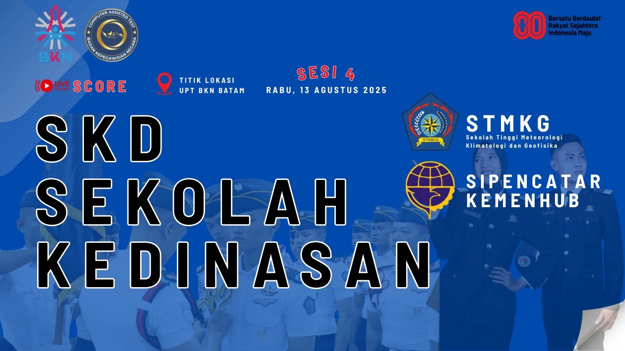 [13 Agustus 2025 - SESI 4 ] LIVE SCORE SKD SEKDIN TAHUN 2025 | TILOK ...