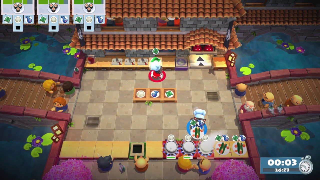 Overcooked 2 Survival Sushi Level 1-2 - YouTube