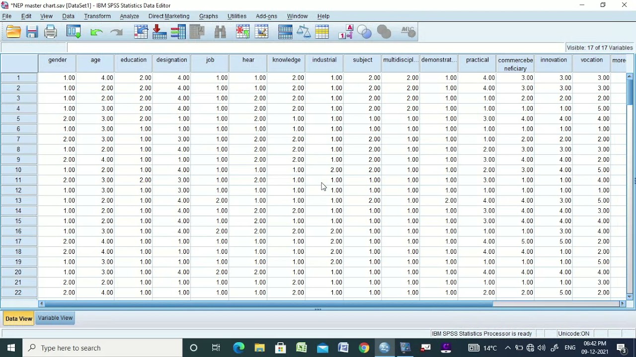 How to create demographic profile table in SPSS - YouTube