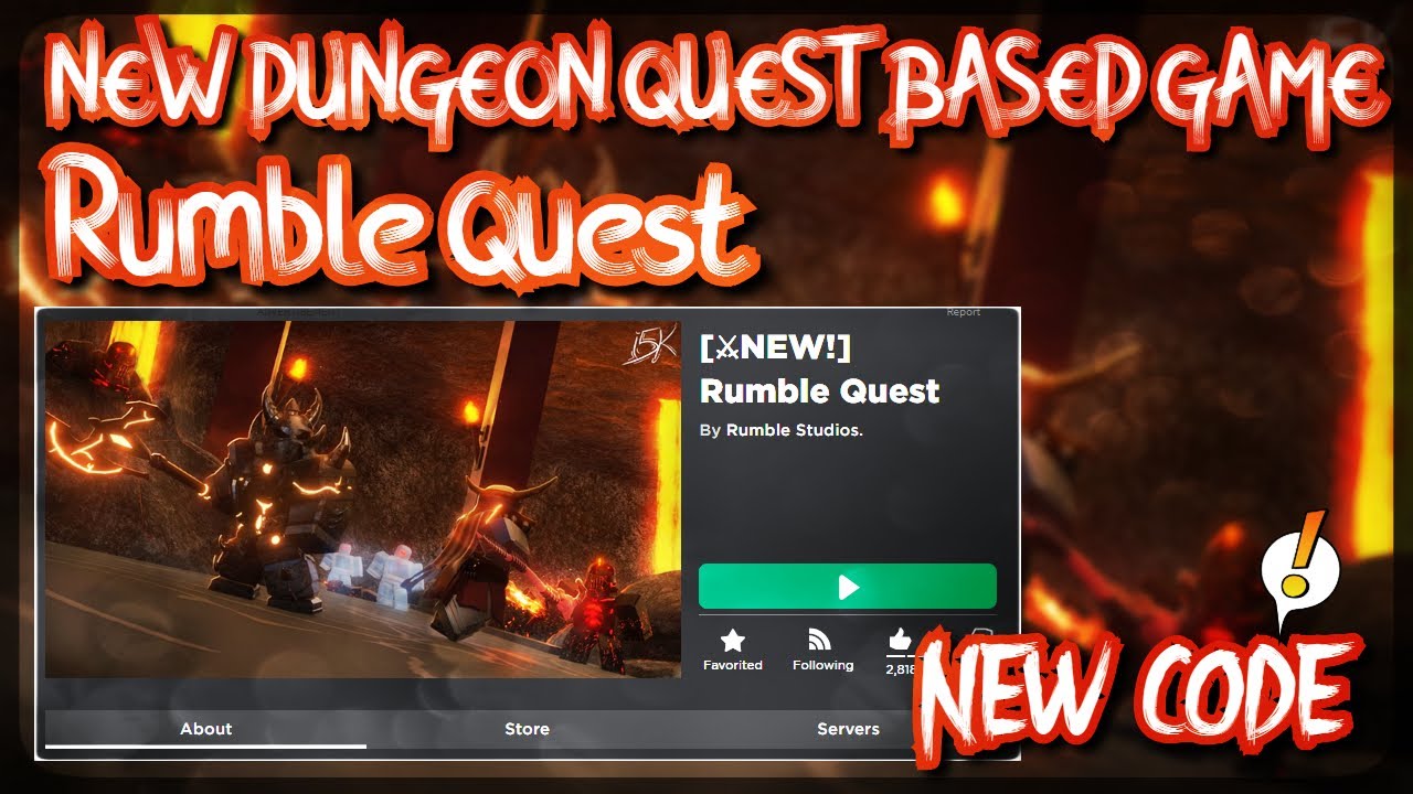 [ RUMBLE QUEST!! ] |NEW DUNGEON QUEST BASED GAME!! |NEW DUNGEON QUEST ...