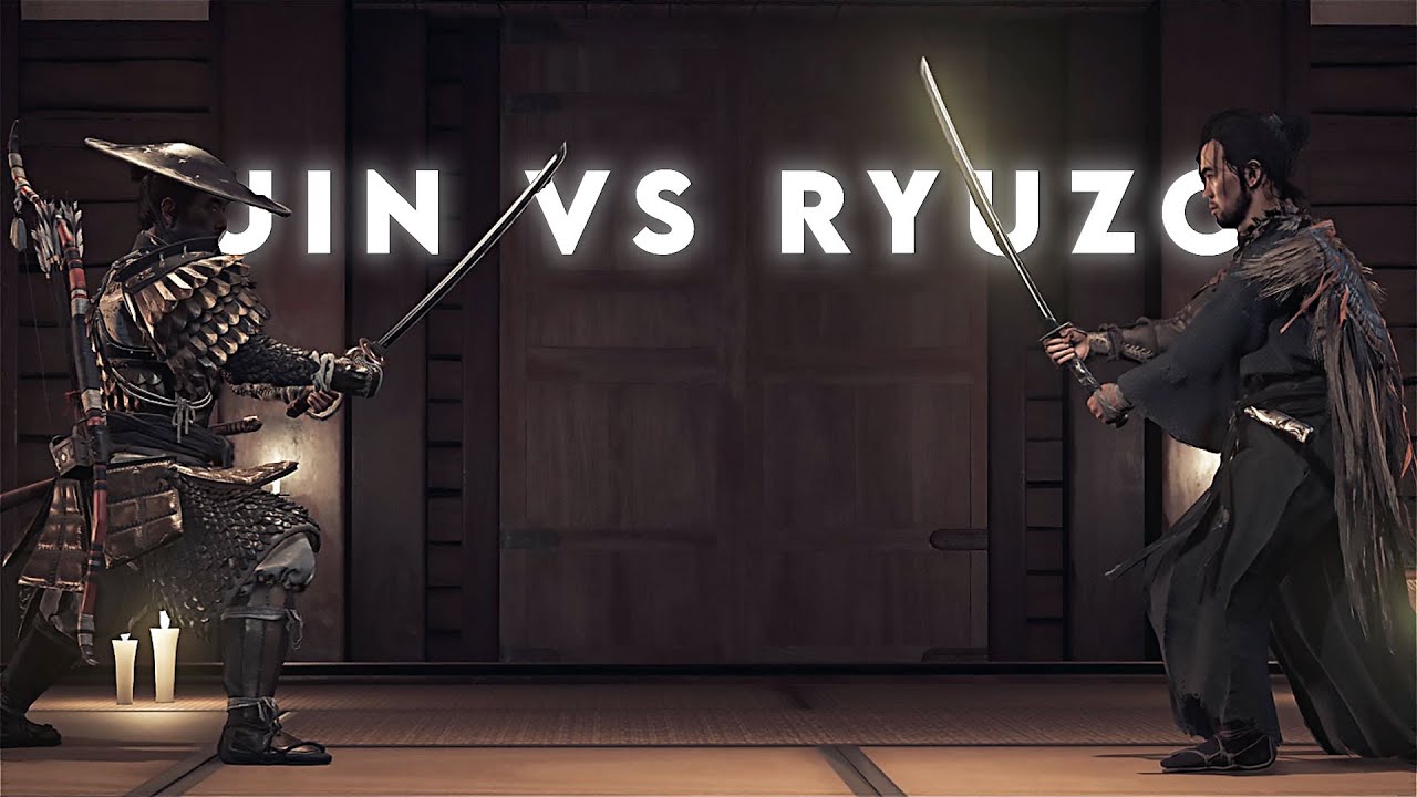 Ghost of Tsushima - Jin vs Ryuzo Final duel Boss Fight - YouTube
