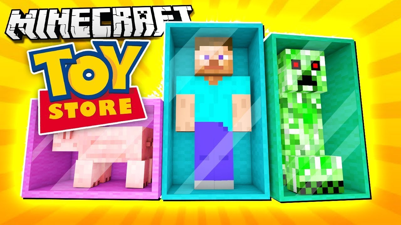 STUCK Inside A TOY STORE in Minecraft! - YouTube