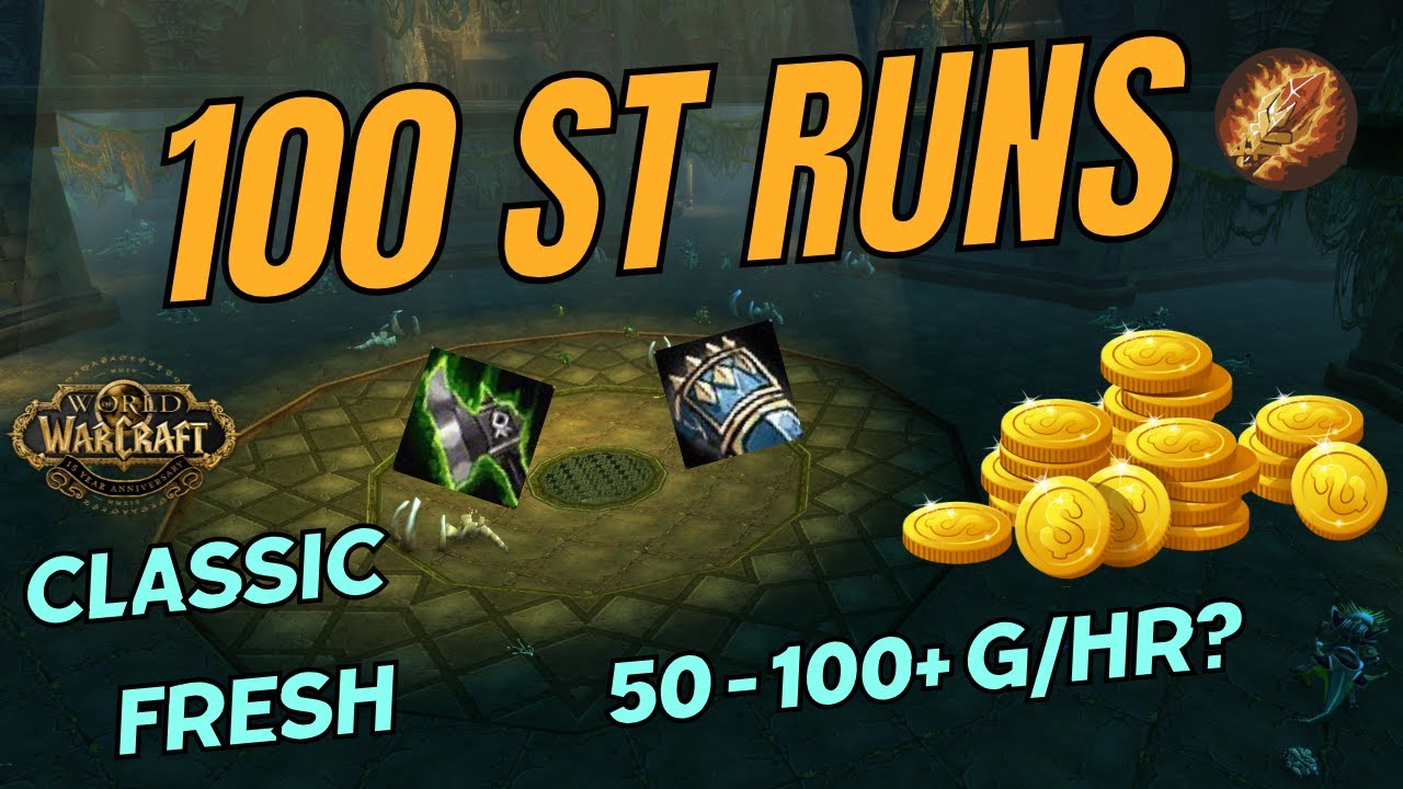 Sunken Temple - MAGE 100 RUNS GOLD FARM 50-100+ G/HR? - YouTube