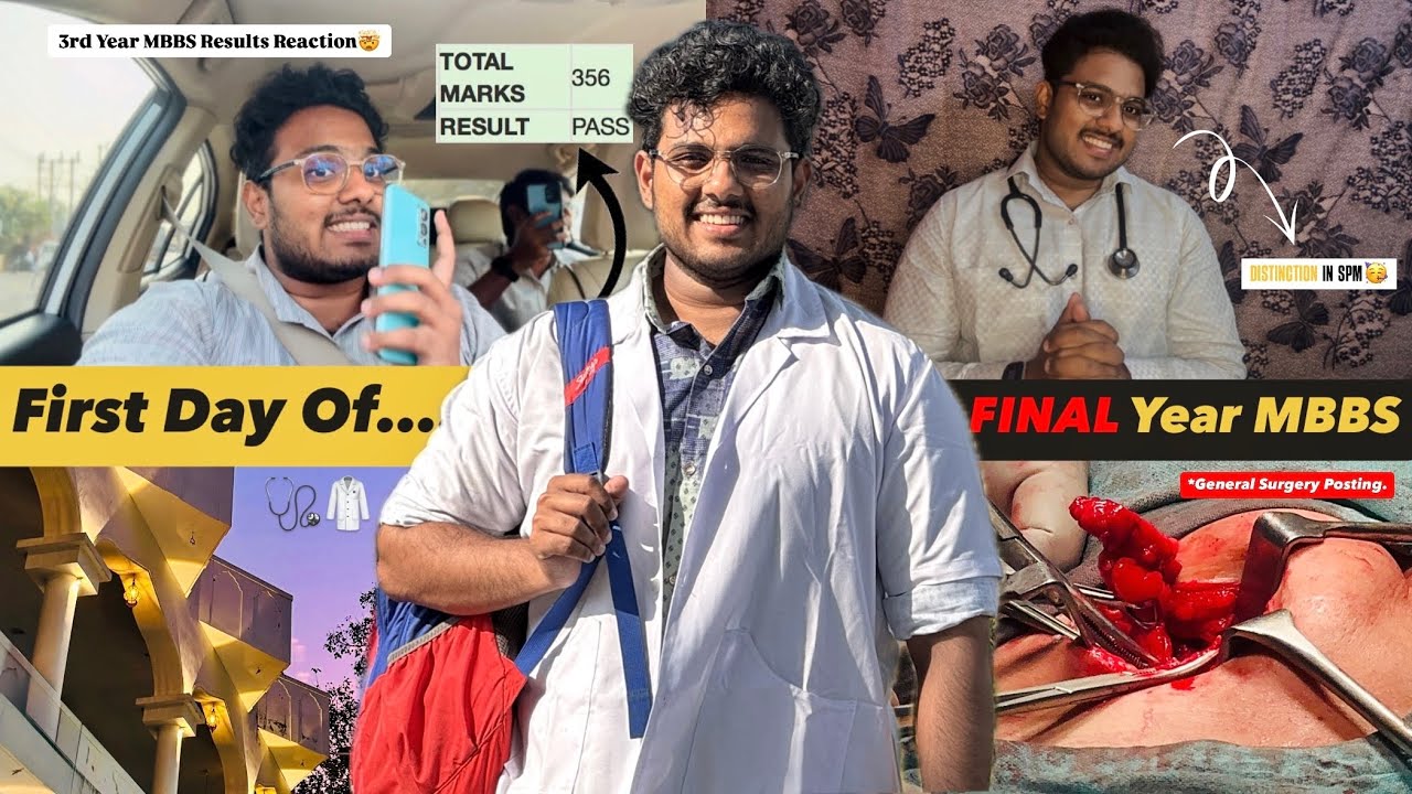 FIRST DAY OF *FINAL* YEAR MBBS 🩺 , MBBS Results REACTION* | General ...
