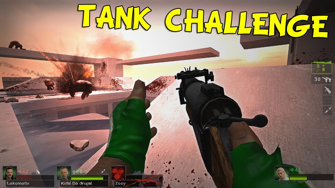 Left 4 Dead 2 Highlights - Tank Challenge - YouTube