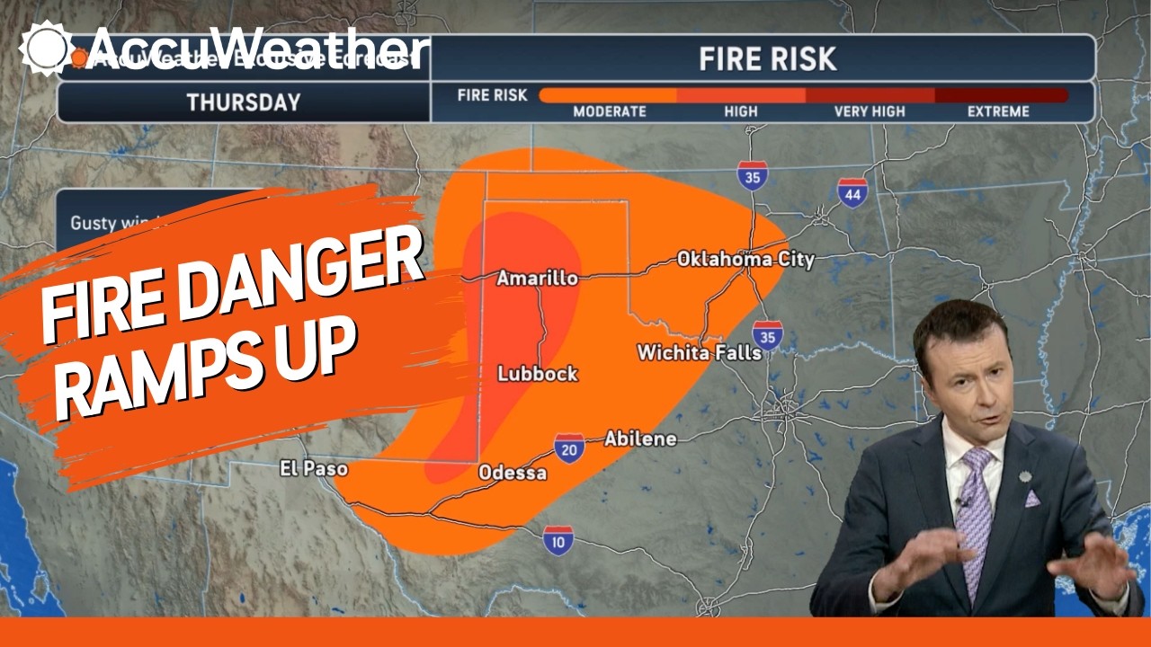 Fire danger ramps up in the Plains - YouTube