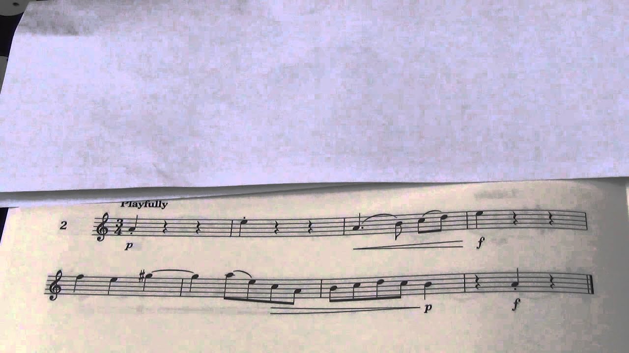 Violin Grade 3 Sight Reading No 2 Playfully - YouTube