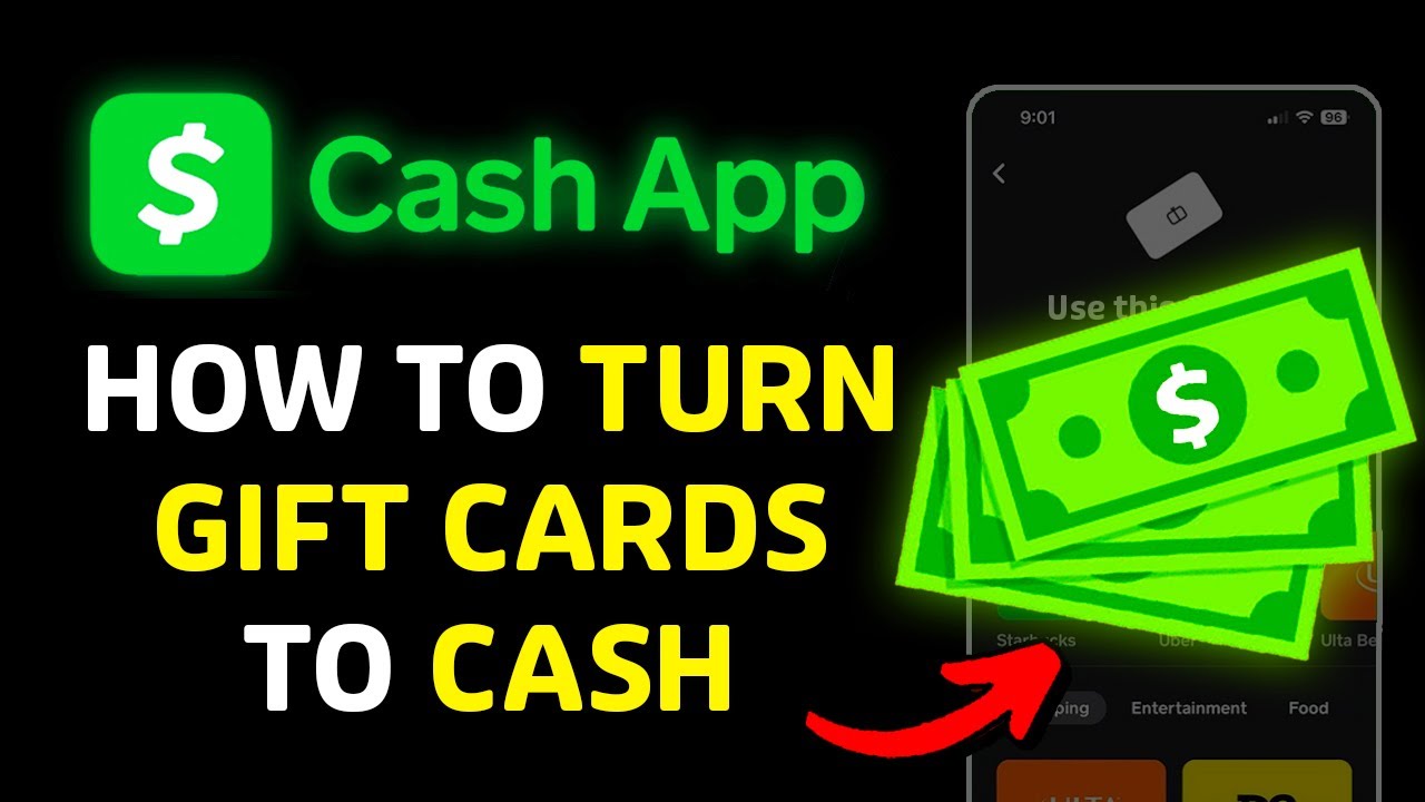 How To Turn Cash App GIFT CARD TO CASH - YouTube