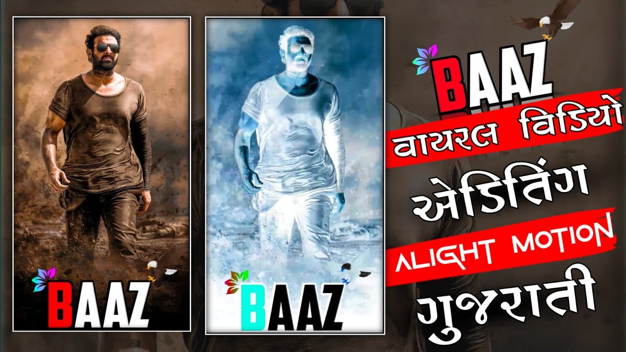 BAAZ 🦅 song par Jordar Status Editing 🔥 Alight Motion Gujarati Status ...