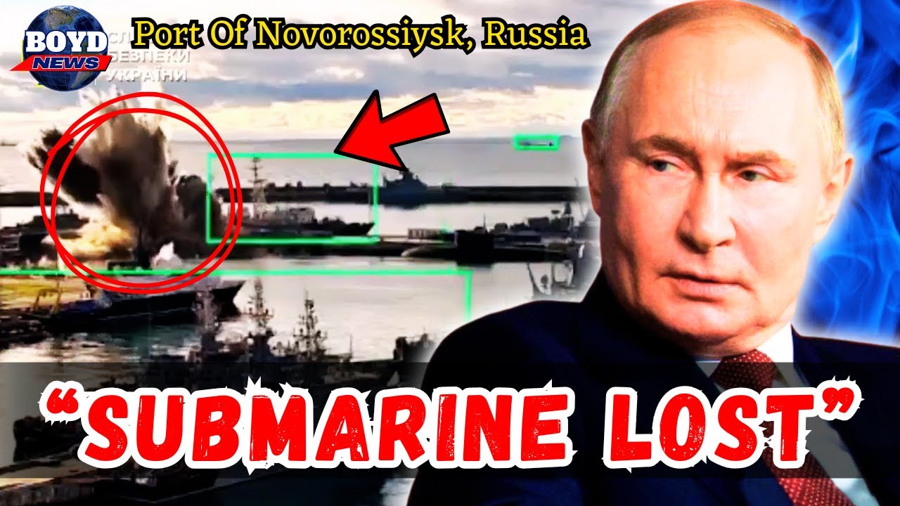 UKRAINE BLOWS UP A RUSSIAN SUBMARINE IN NOVOROSSIYSK | DRONE STRIKES ...