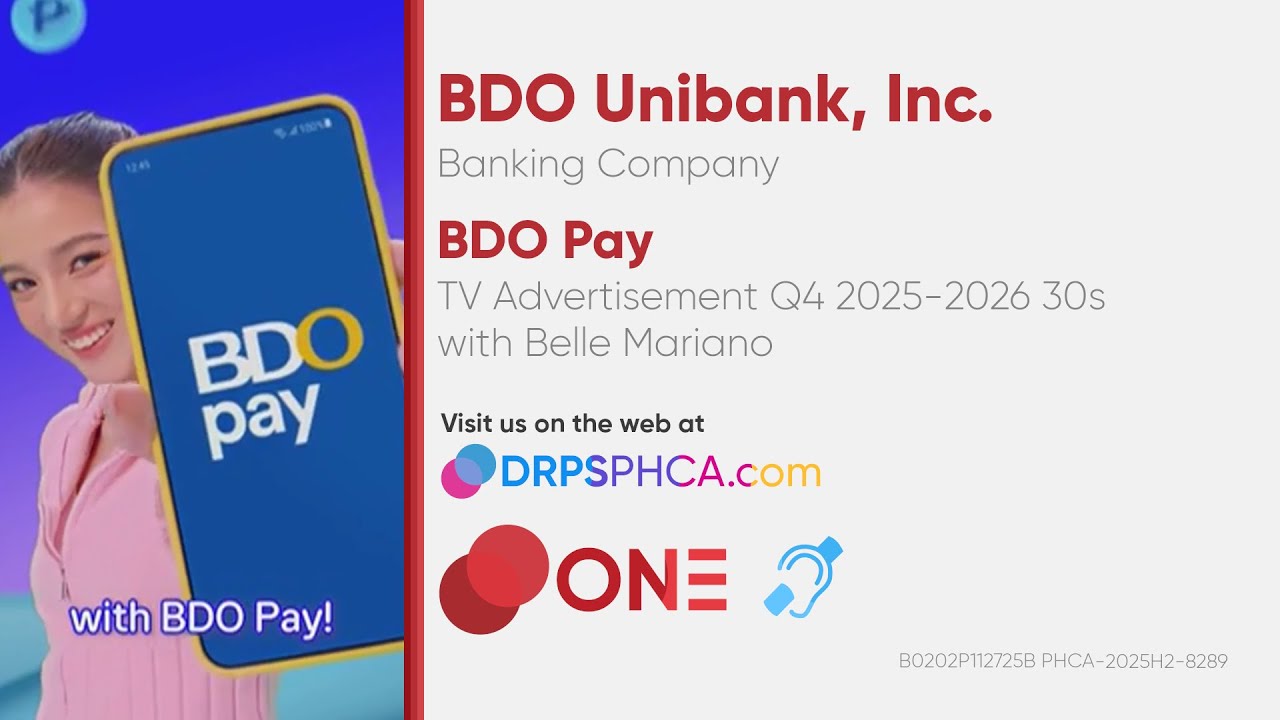 BDO Pay TV Ad Q4 2025-2026 30s with Belle Mariano (Philippines) [BCC ...