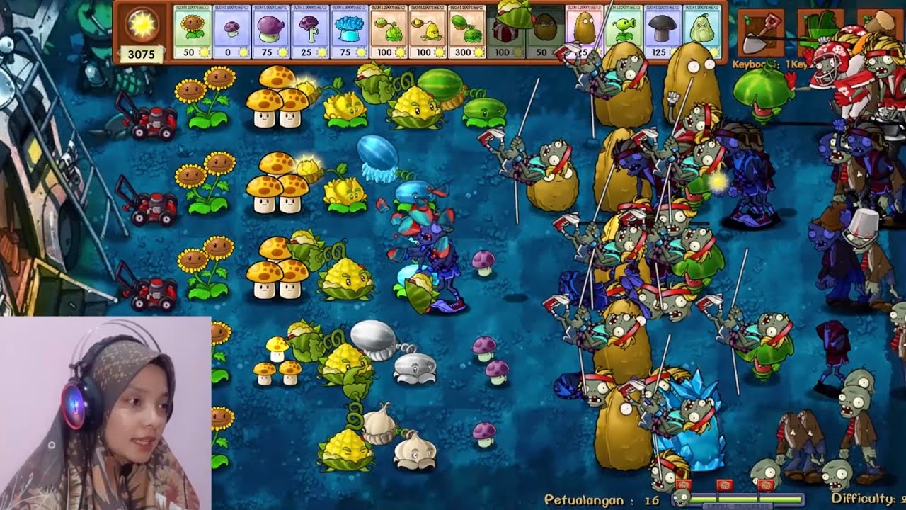 MAIN YUK PLANTS VS ZOMBIES FUSION (TINGKAT 16), ADA ZOMBIES DANCING ...