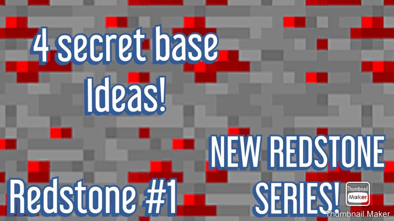 4 Secret Redstone Bases! Redstone #1 - YouTube