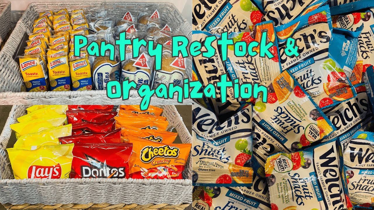 Pantry Restocking and Organization: Before and After - YouTube