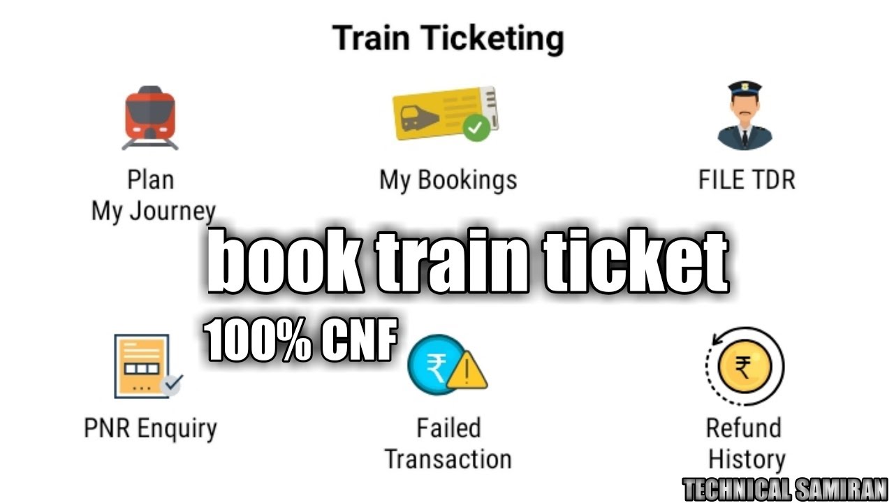 How to book reservations train ticket 100%CNF - YouTube