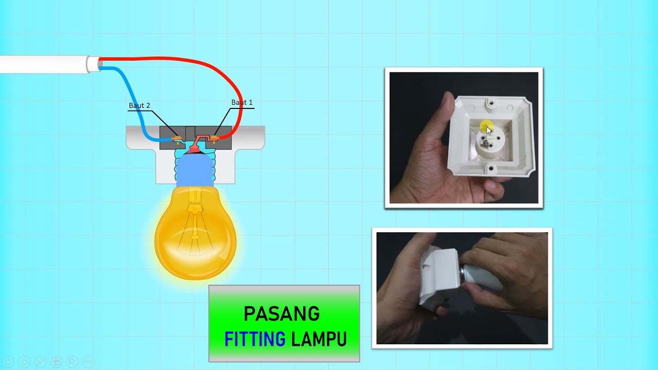 Begini Cara Pasang Fitting Lampu Sesuai PUIL - YouTube