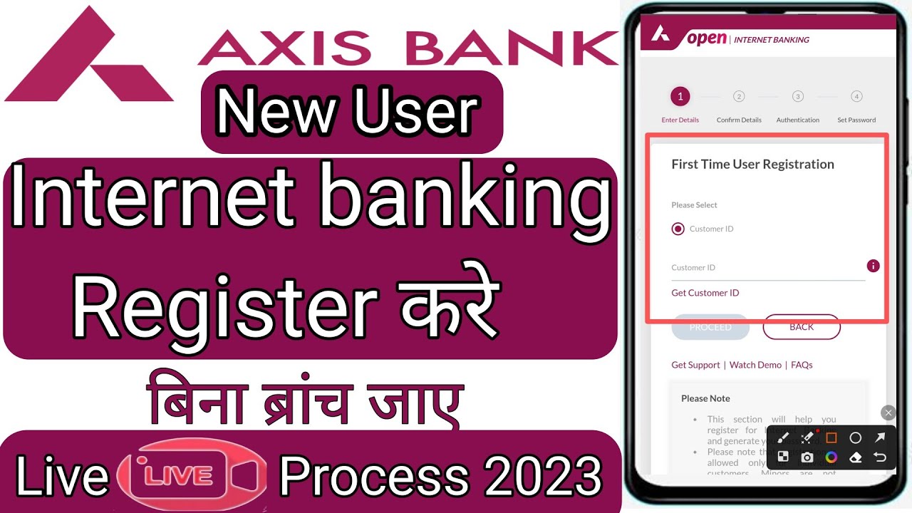 Axis bank internet banking kaise banaye! how to axis bank internet ...