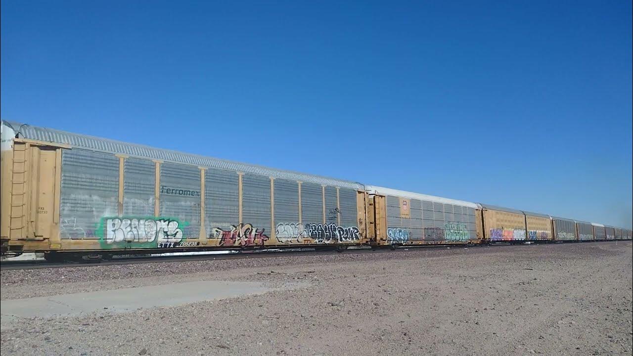 Monster EB BNSF Manifest Train Feat FXE In Daggett Ca! #bigbossrailfanner - YouTube