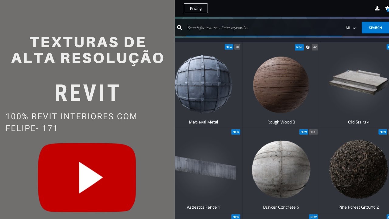 100% Revit Interiores com Felipe- Aula 171 - TEXTURAS DE ALTA RESOLUÇÃO ...