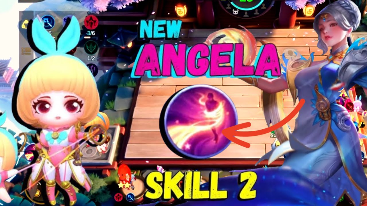 COMMANDER PALING OP,ANGELA SKILL 2|COMBO MAGIC CHESS MOBILEGENDS - YouTube
