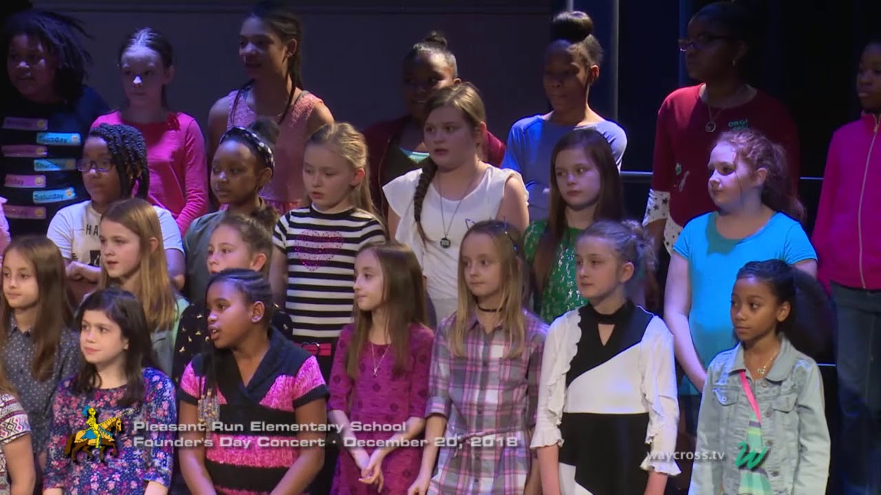 Pleasant Run Elementary Founders' Day Concert: February 20, 2018 - YouTube