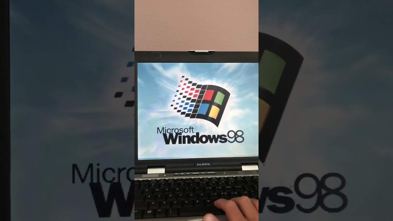 Windows 98 startup and shutdown - YouTube