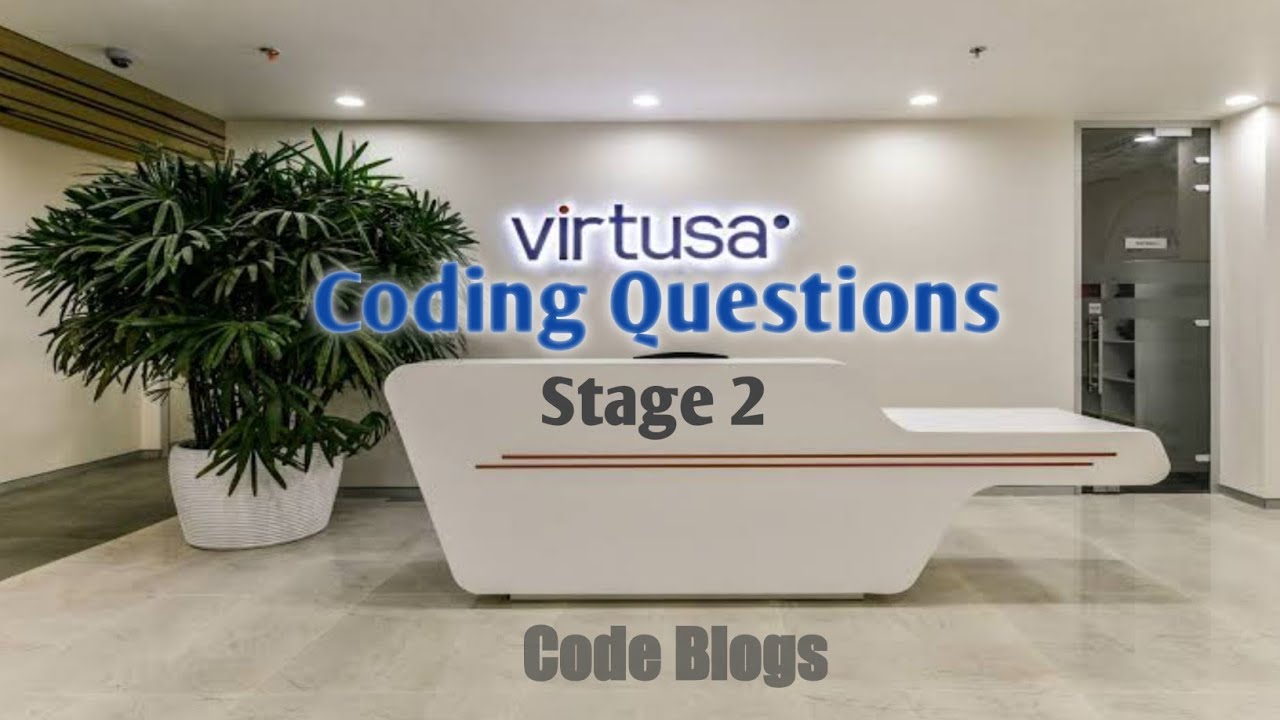 Virtusa Coding Question and Answer (Stage - 2) First Question and Answer - YouTube