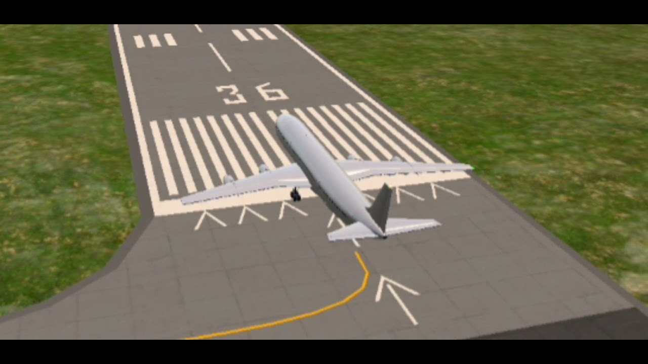 air charter express flight 5212 landing animation (not working properly ...