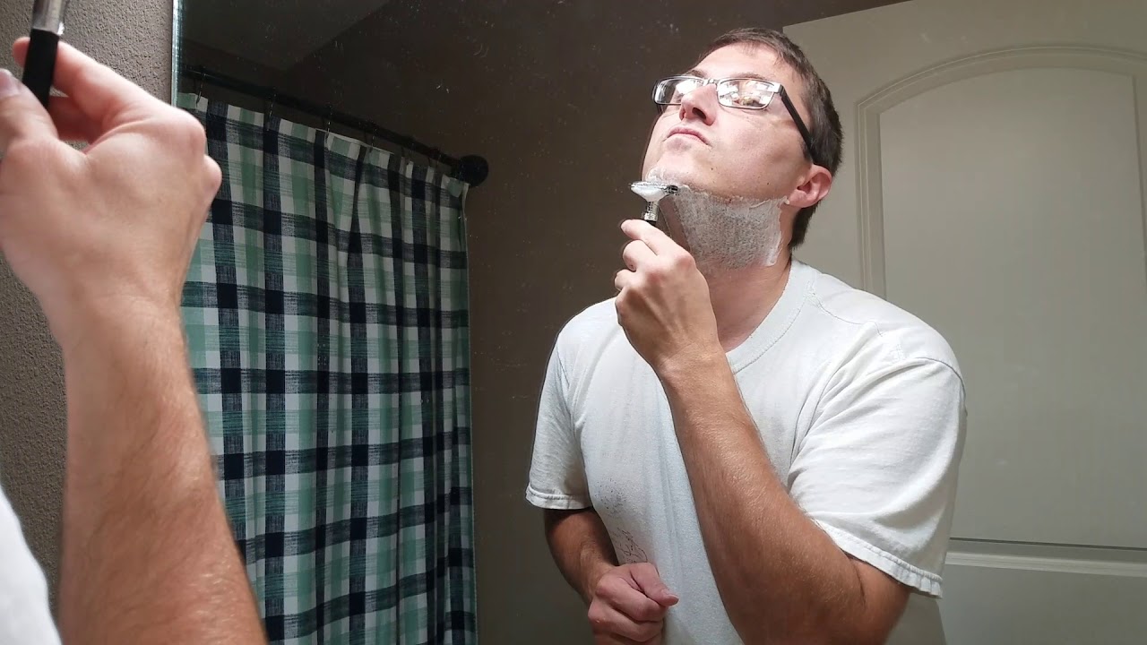 Shaving with the Q-Shave Parthenon DE Safety Razor - YouTube