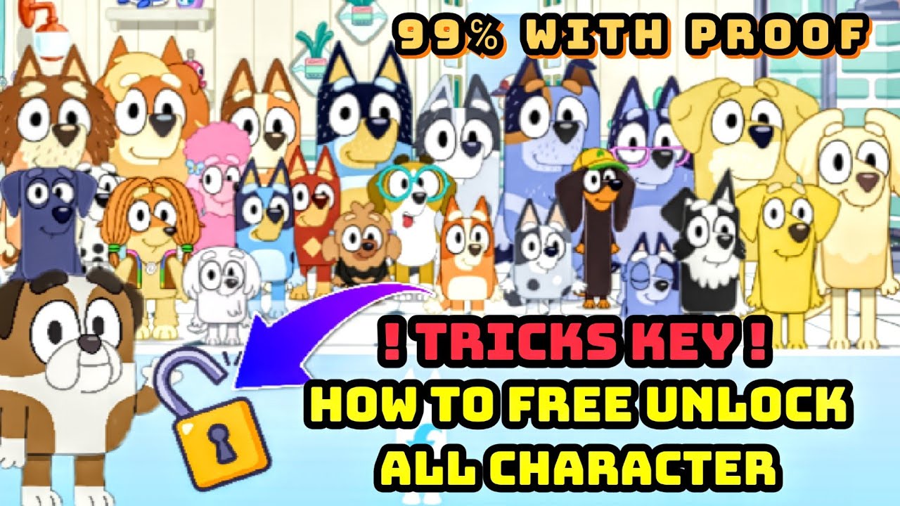 Bluey The Videogame Tricks Key How To Free Unlock All Character Using ...