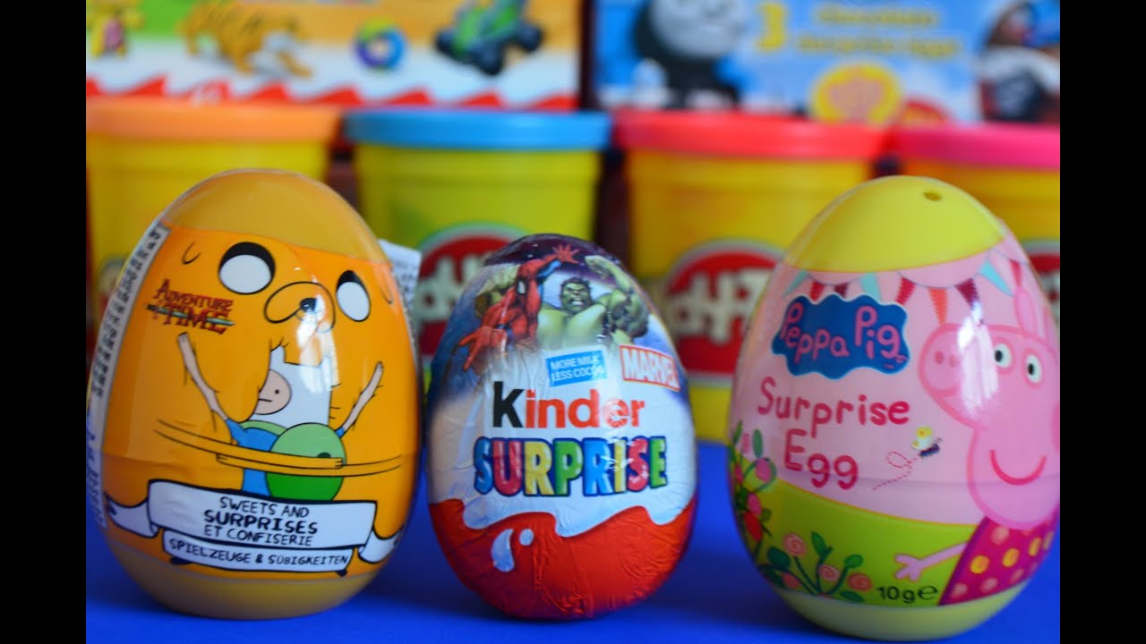 Easter Peppa Pig Kinder Surprise Marvel Iron Man Surprise Eggs ...