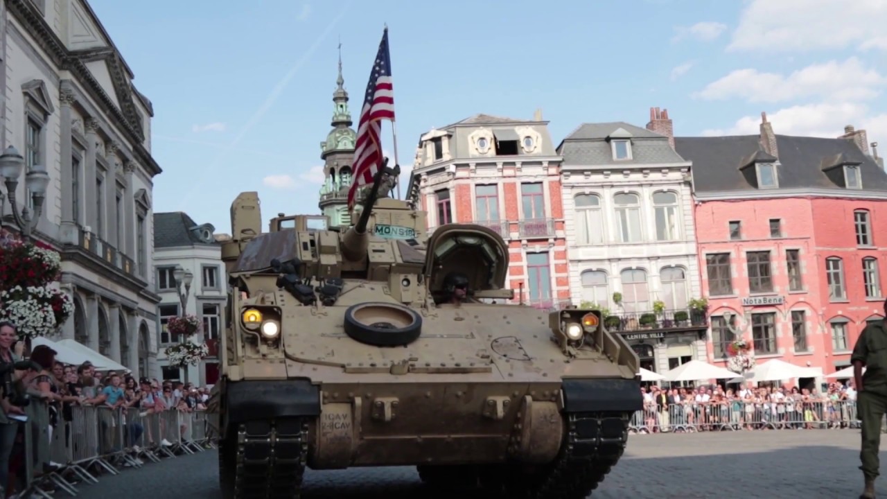 Cavalry Soldiers Make History at Parade in Mons, Belgium - YouTube