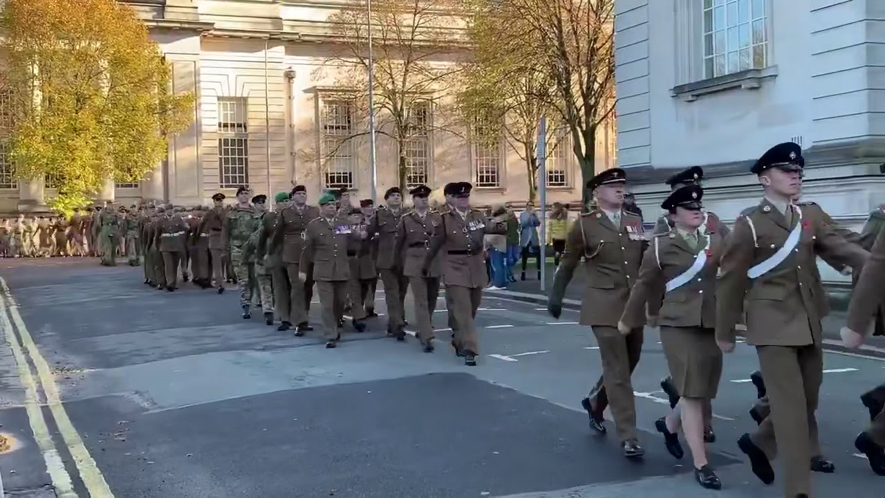 Remembrance Day Parade Cardiff 2019 - YouTube
