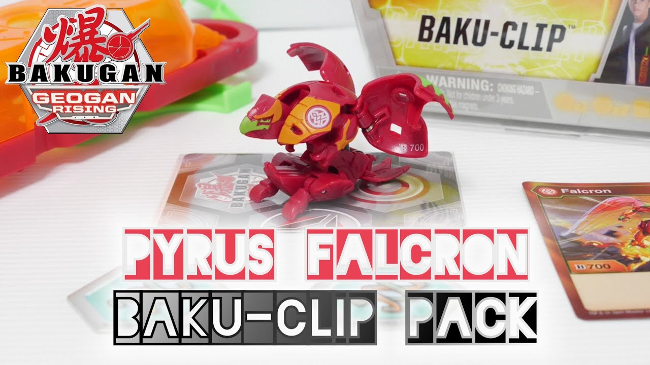 PYRUS FALCRON (CORE) BAKU-CLIP Pack | Geogan Rising | BAKUGAN UNBOX ...
