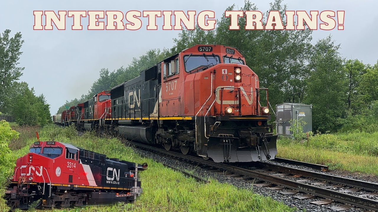 (CN 5707’s Leslie RS3L Horn, Brand New Units, and More) Railfanning On ...