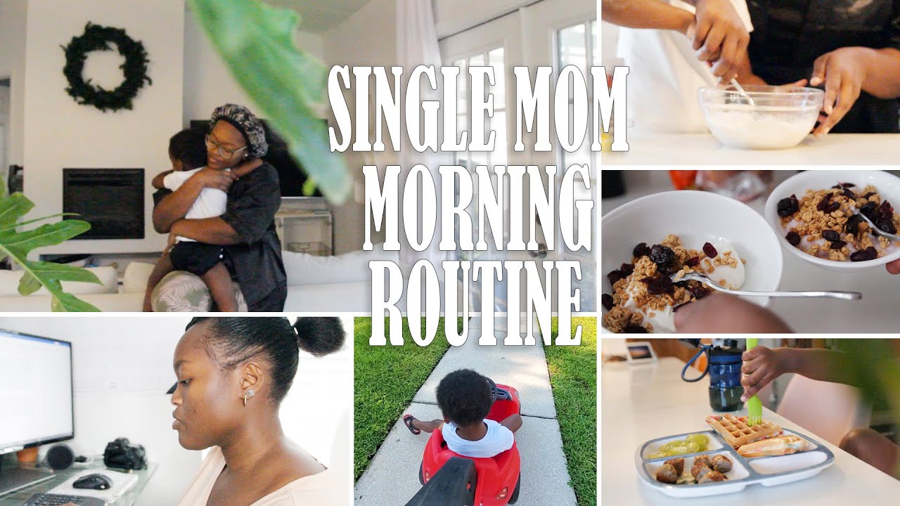 SINGLE MOM MORNING ROUTINE | SILENT VLOG - YouTube