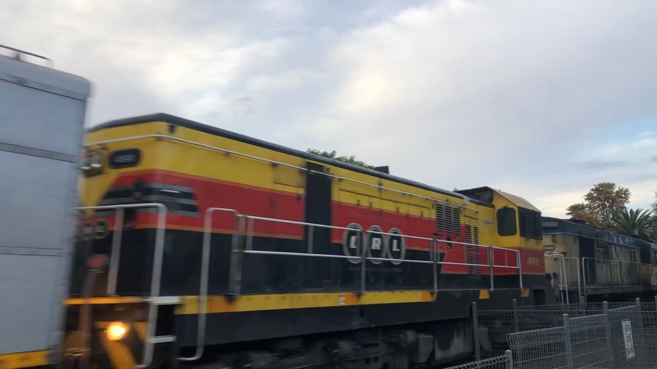 SSR Ballast train transfer from Seymour to Cootamundra with Locomotives ...