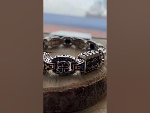 Серебряный браслет спаси и сохрани 93 гр 24 см. - YouTube