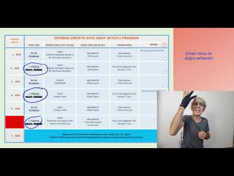 KPSS 133 GÜNDE SIFIRDAN ZİRVEYE DETAY GKGY PROGRAMI #lisans #önlisans #ortaöğretimERKAN AYRANCI