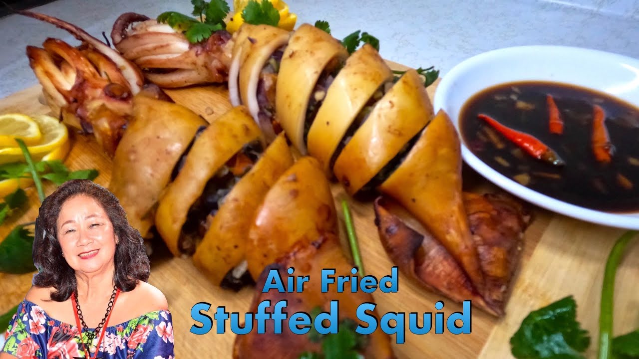 Air Fried Stuffed Squid - Quick, Easy and Healthy - YouTube