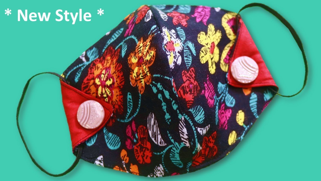 DIY New Style Fabric Face Mask with Filter | How to Make Face Mask ...